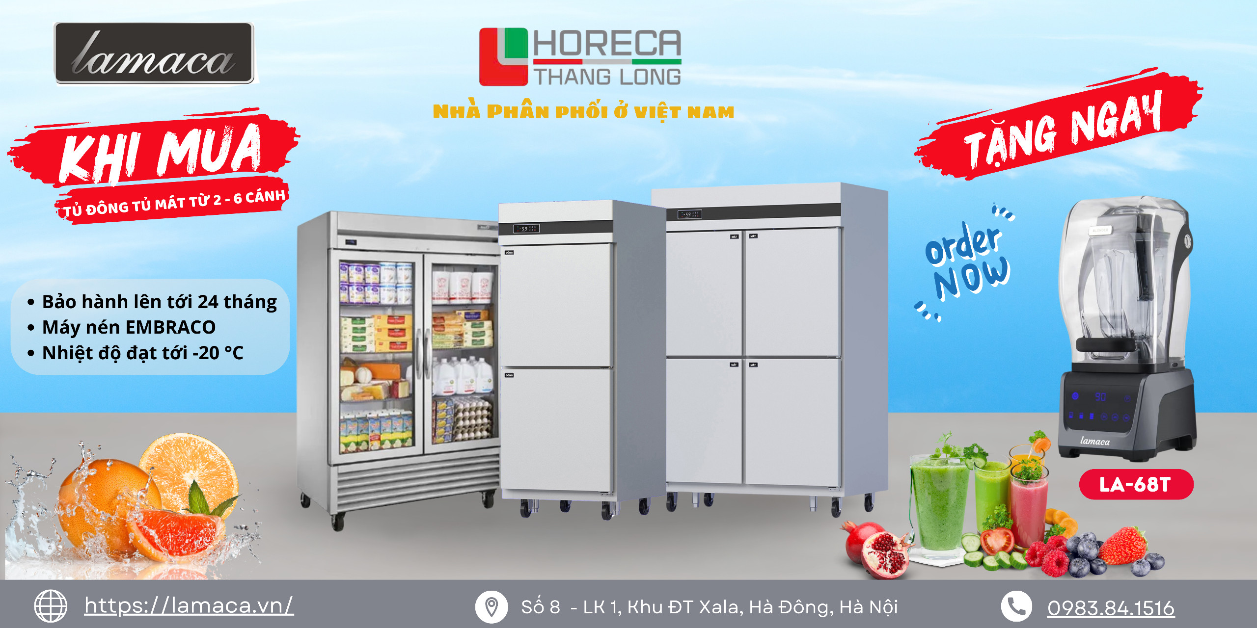 Tủ lạnh công nghiệp 2 cánh - Horeca Thăng Long