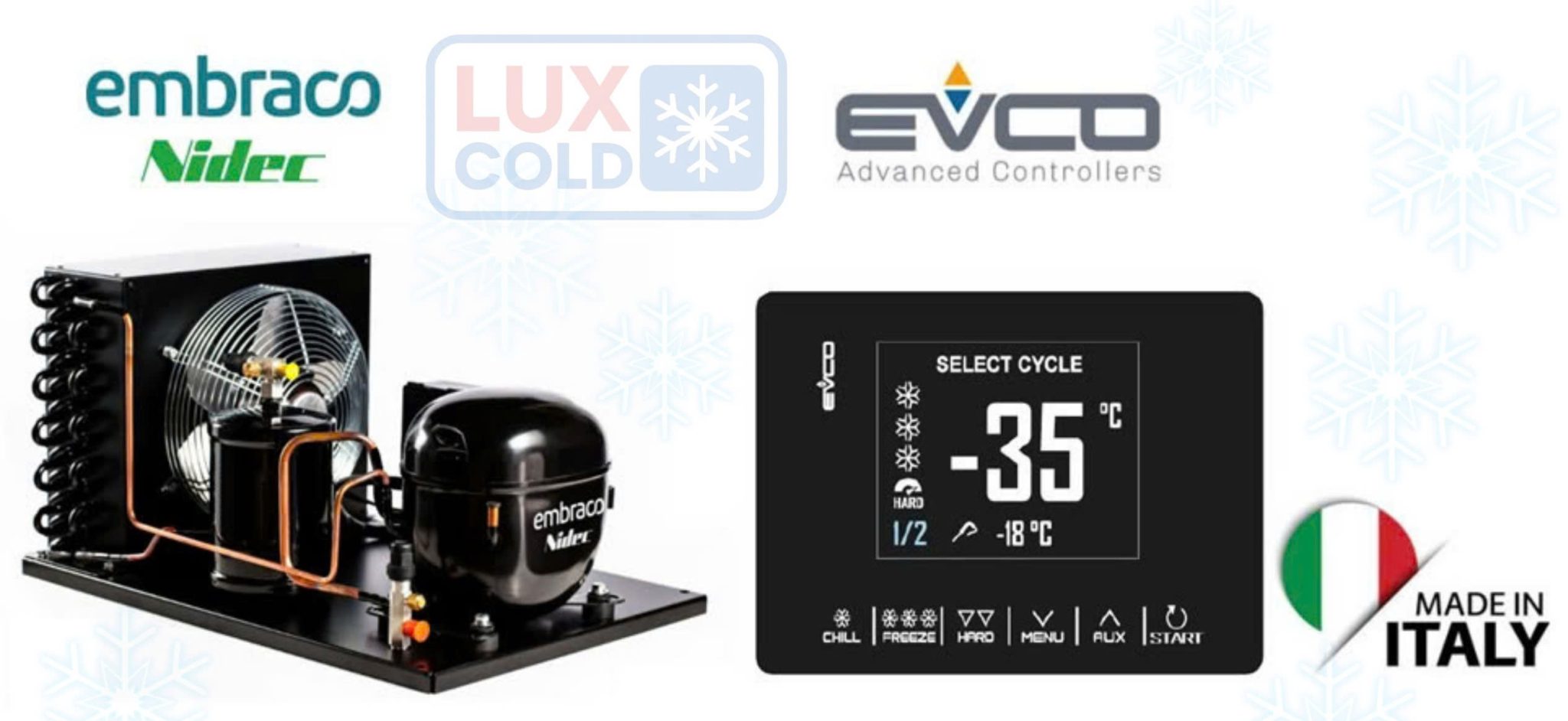 Tủ cấp đông nhanh 5 khay cao cấp Luxcold - Horeca Thăng Long
